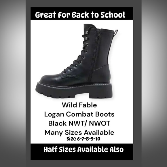 wild fable | Shoes | Nwt Combat Block | Poshmark